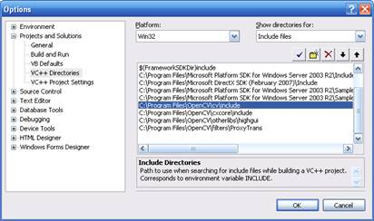 A step-by-step guide to the use of the Intel OpenCV library and the Microsoft DirectShow ...